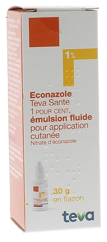 Econazole santé 1% Teva - maladies de la peau
