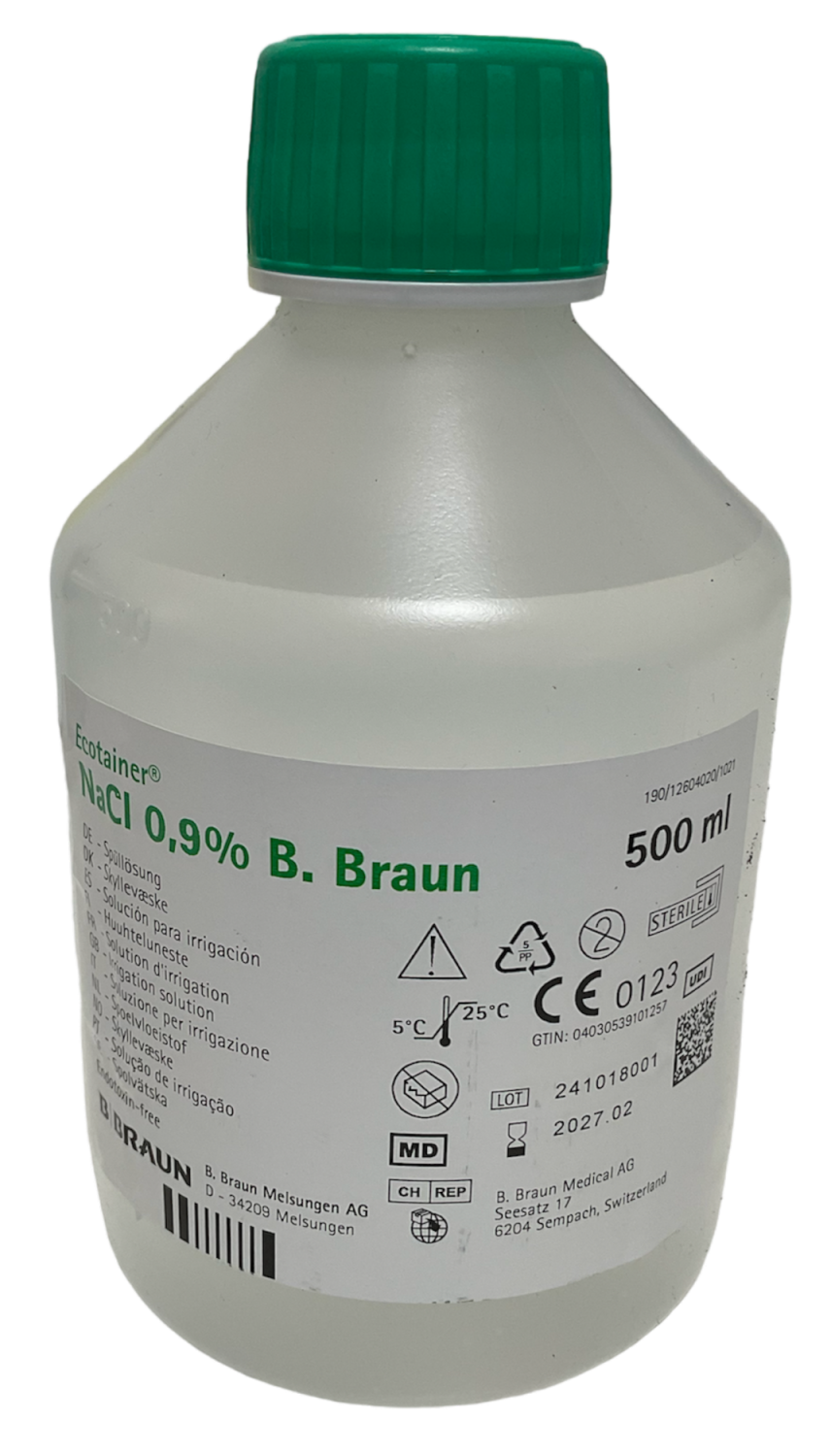 Ecotainer NaCl 0,9% Solution d'irrigation B Braun - premiers soins
