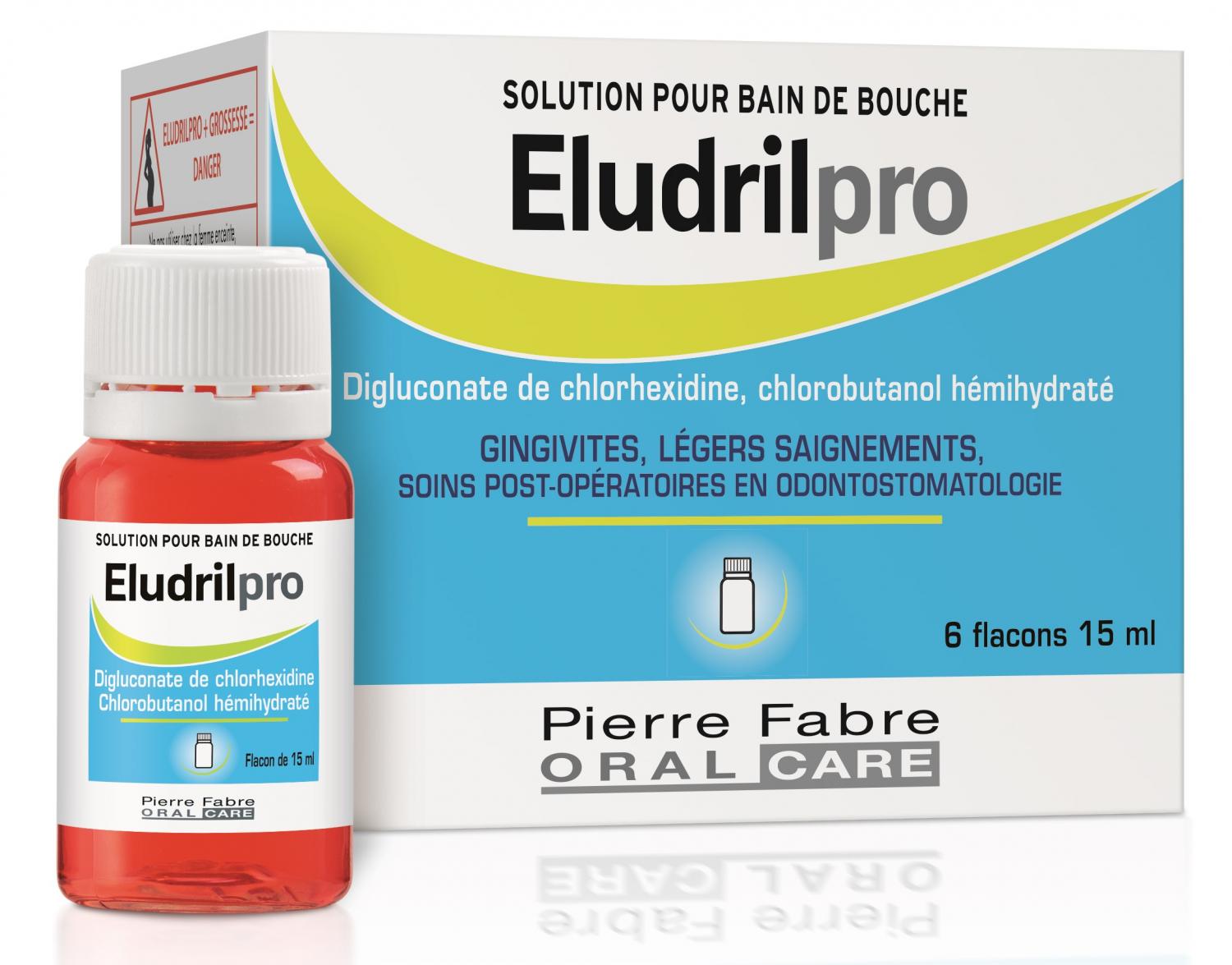 Eludril Pro solution pour bain de bouche - traitement des affections de ...
