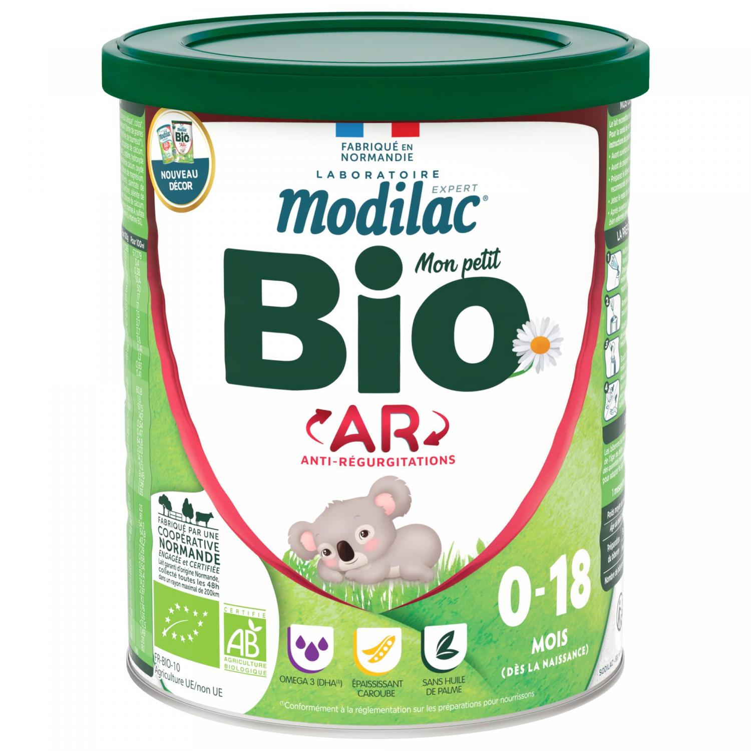 Expert bio AR lait 0-18 mois Modila - anti régurgitations