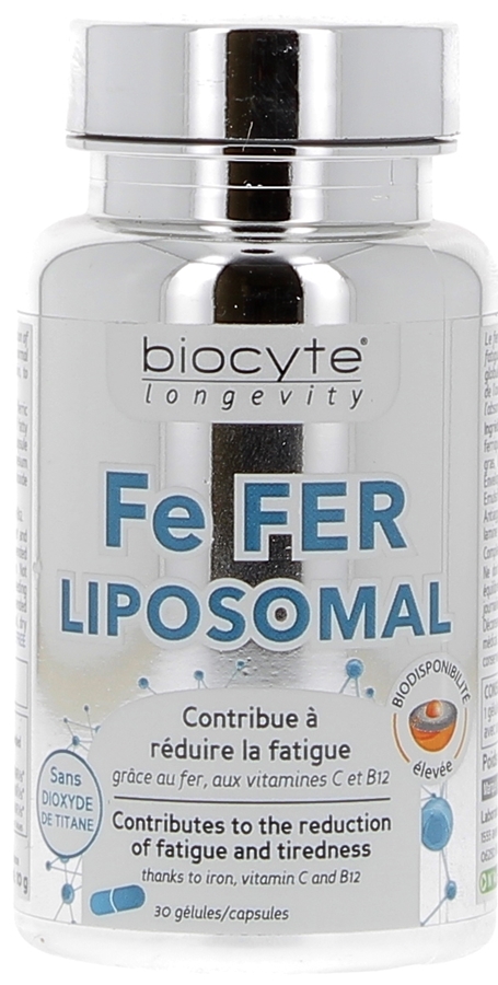 Fer FE Biocyte - boite de 30 gélules