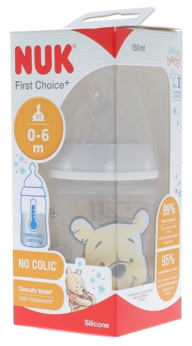 First Choice + Biberon Disney Winnie L'Ourson 0-6 mois NUK - biberon ...