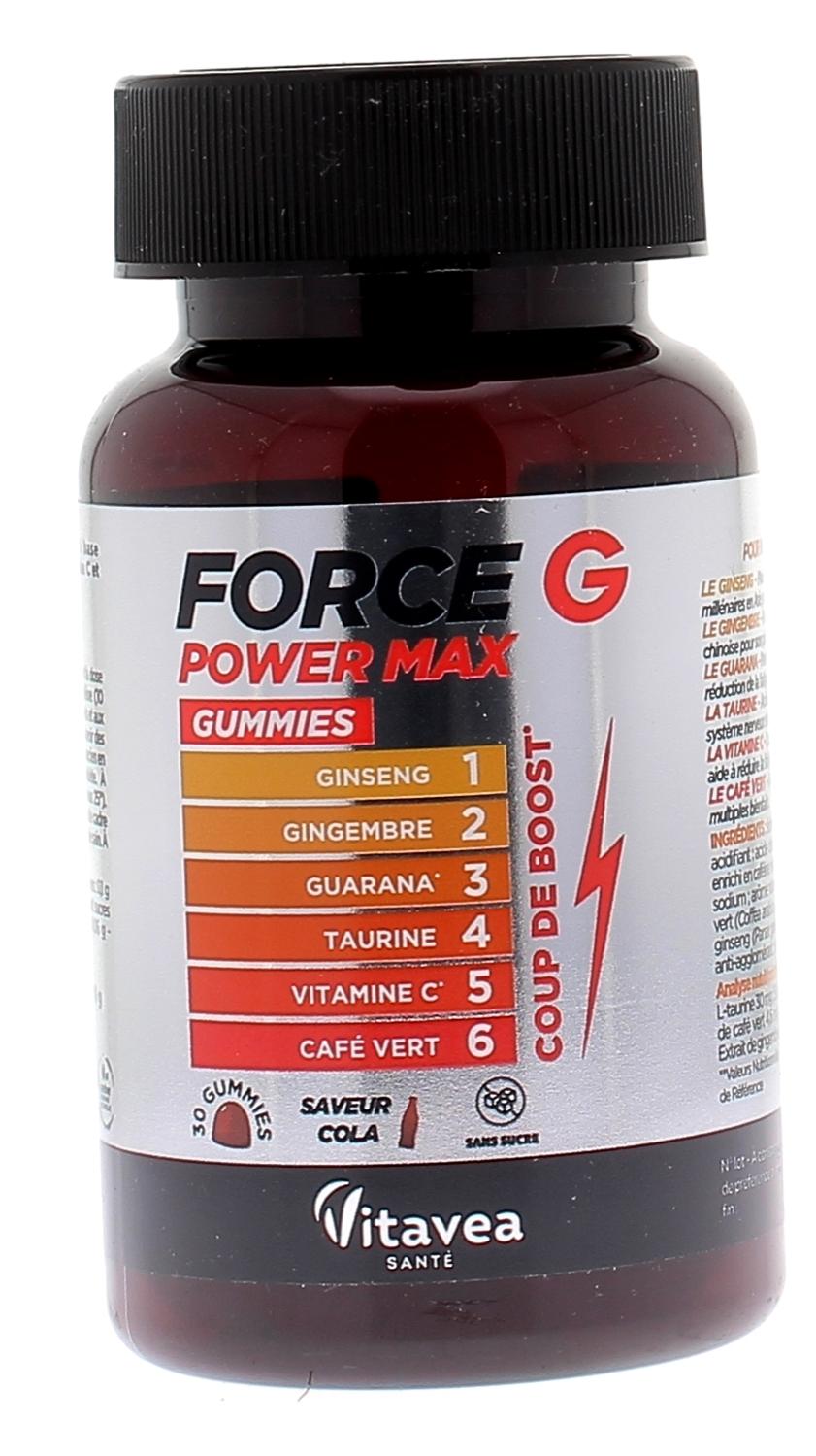 Force G Power Max Vitavea - complément alimentaire fatigue