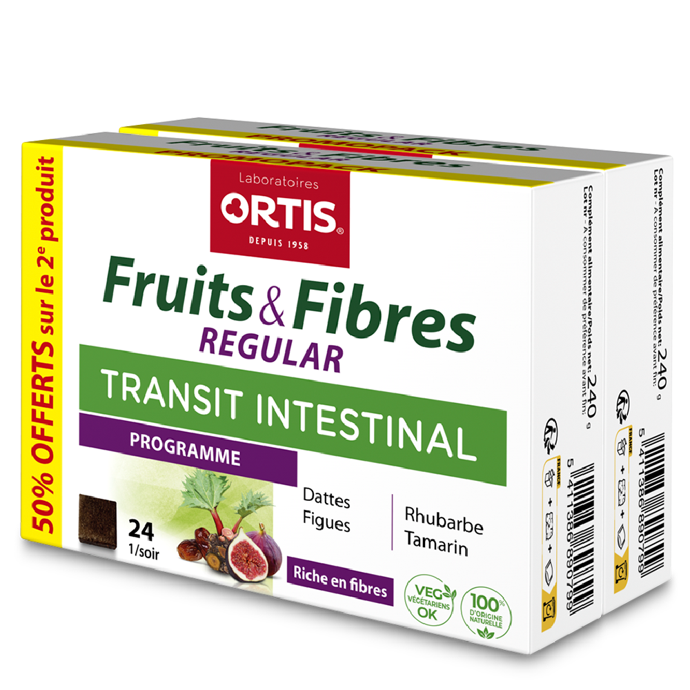 Fruits & Fibres Regular Ortis - complément alimentaire transit intestinal