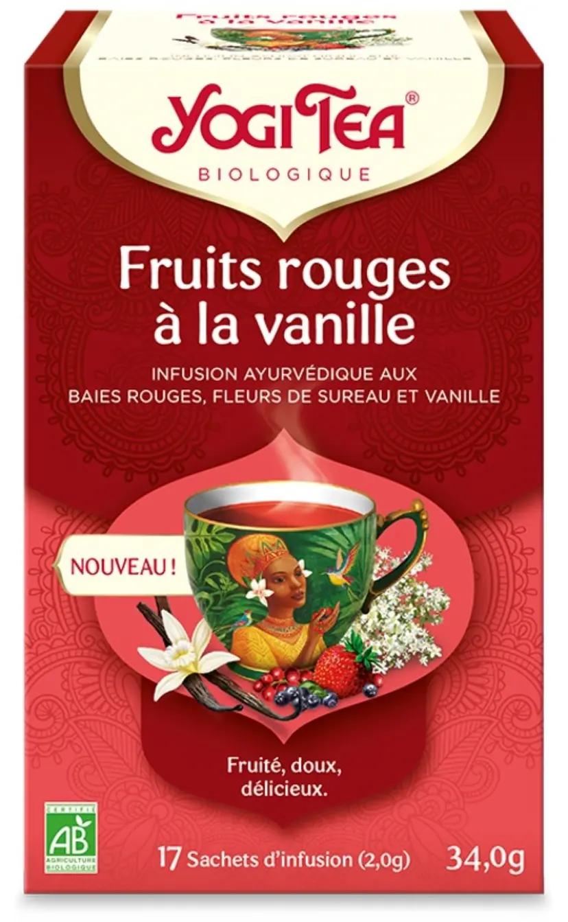 Fruits rouge à la vanille Yogi Tea - nouveauté infusion