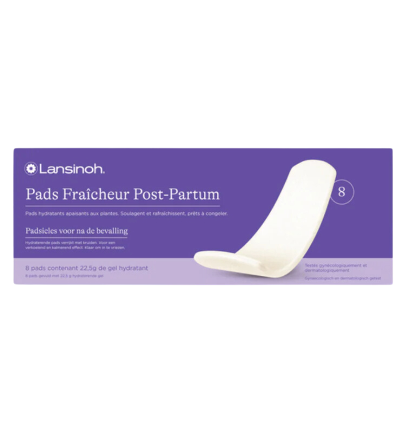 Pads fraîcheur post-partum Lansinoh - douleurs et inconfort périnéal