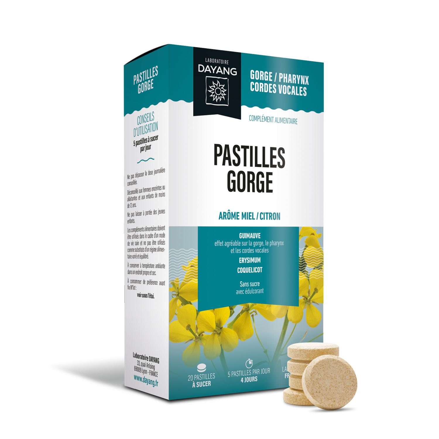 Pastilles gorge Dayang - cordes vocales