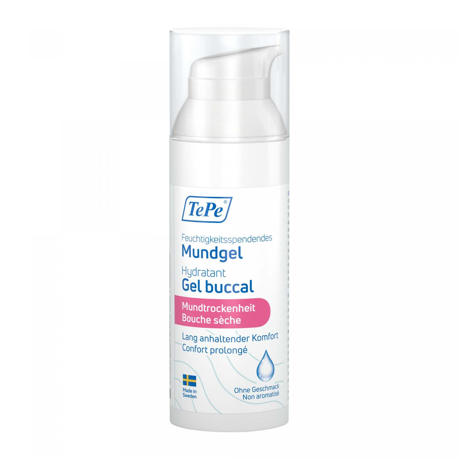 Gel buccal hydratant bouche sèche TePe - solution contre la bouche sèche