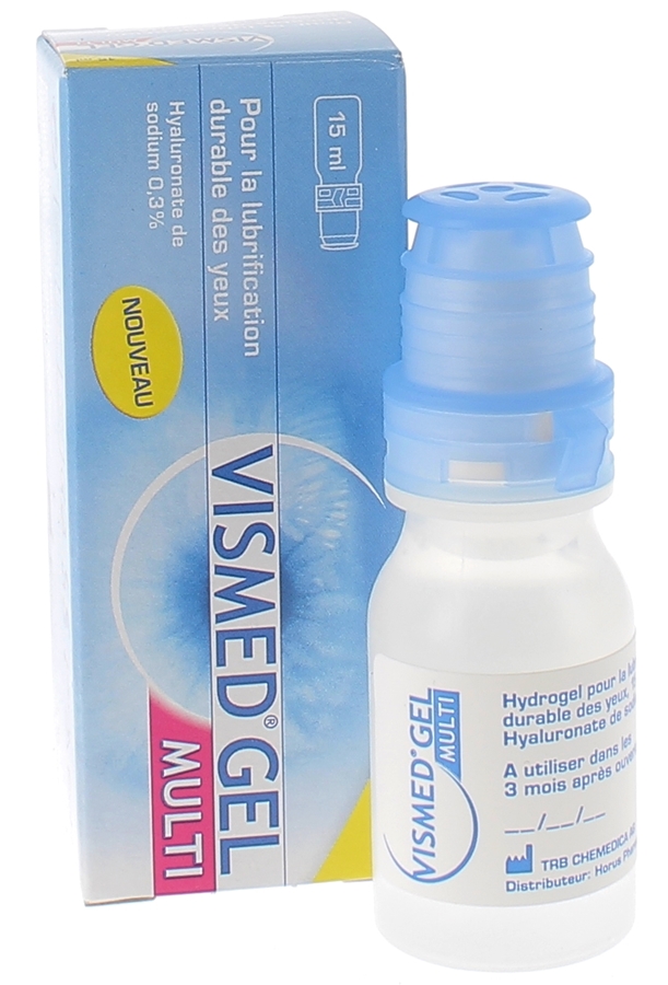 Gel stérile lubrification des yeux Vismed