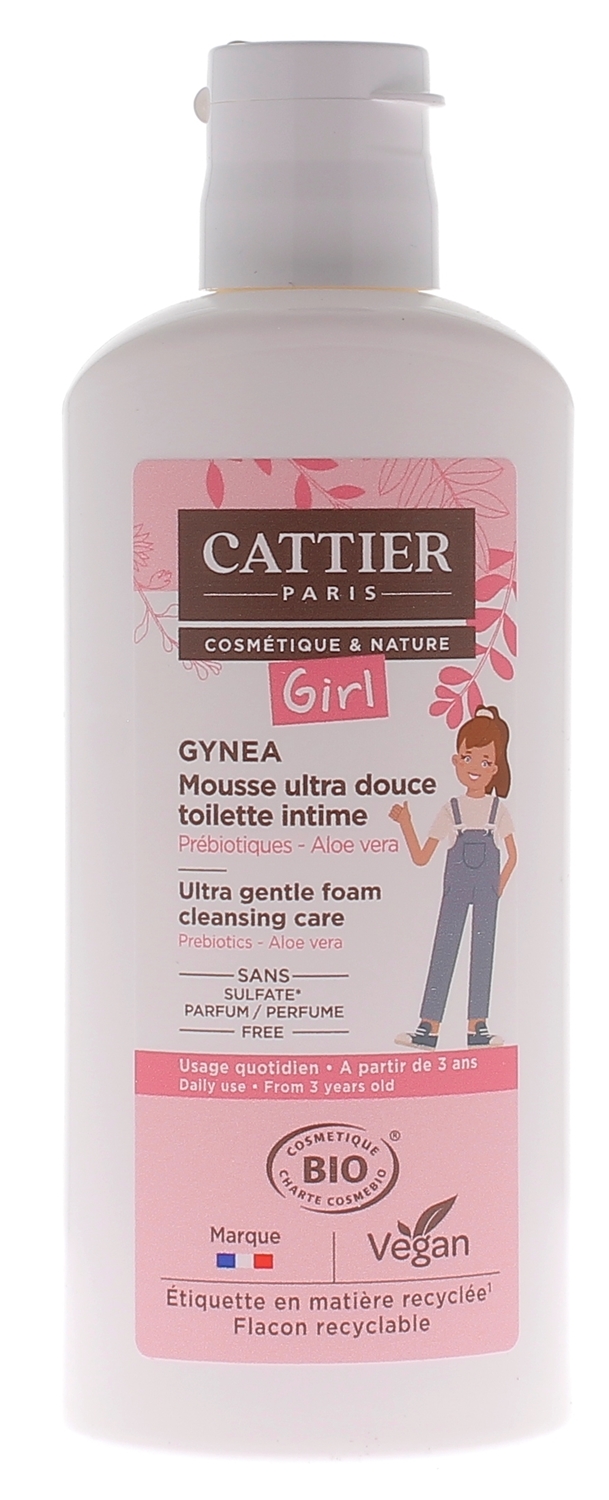 Gynea Girl Mousse ultra douce toilette intime bio Cattier - hygiène ...