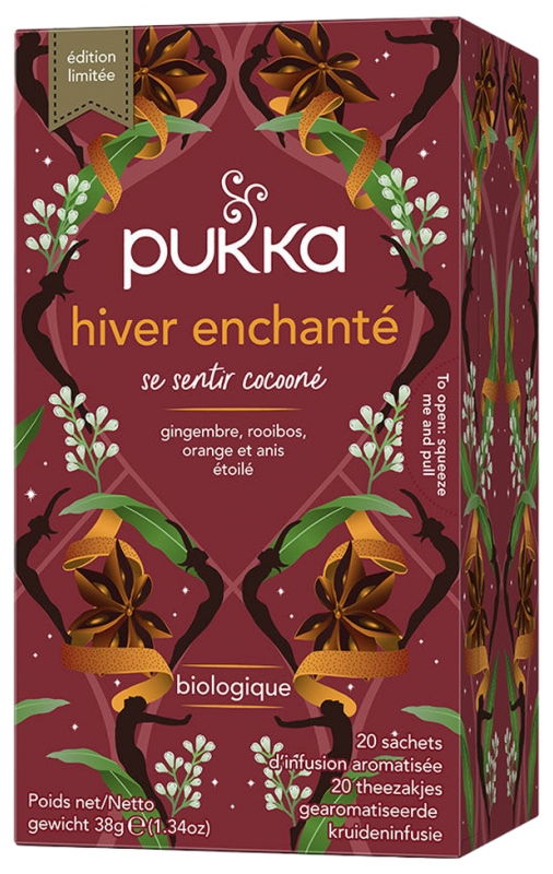 Hiver enchanté infusion aromatisée bio Pukka - détente