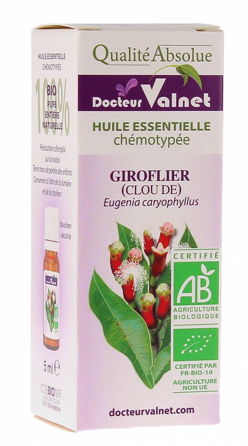 Dr Valnet Huile essentielle Giroflier (Clou de) Bio Dr Valnet - 5 ml