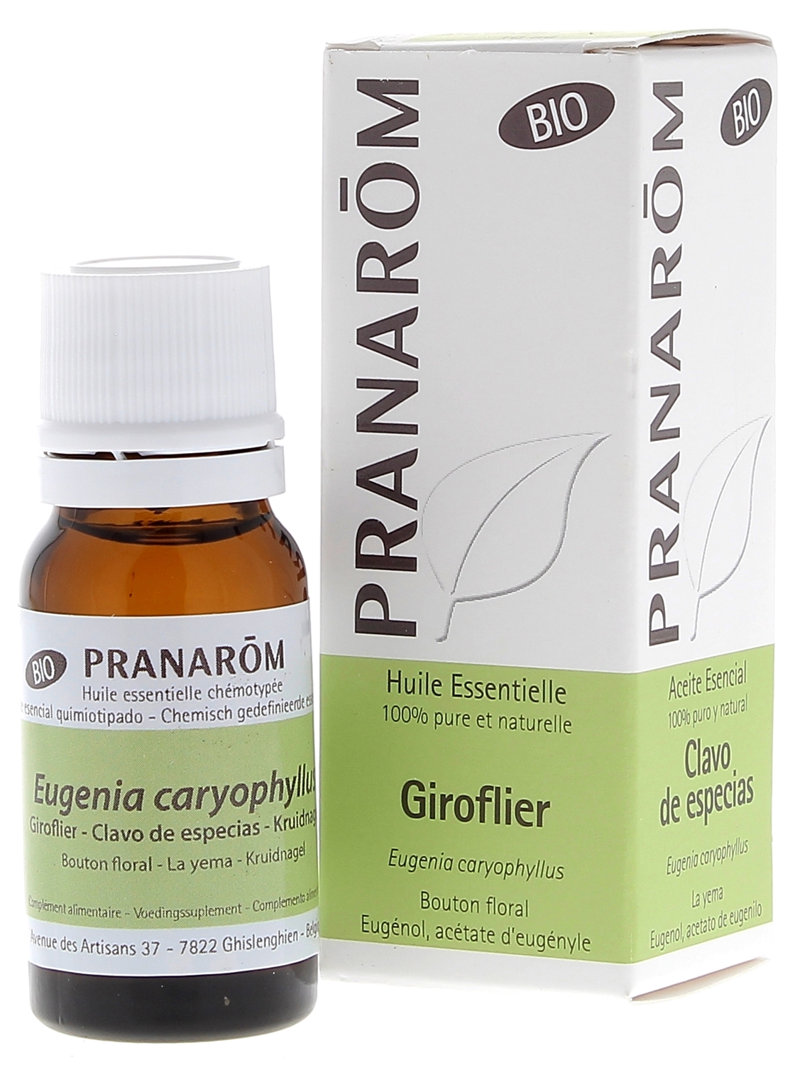 Huile essentielle de giroflier bio Pranarôm - essence naturelle et pure