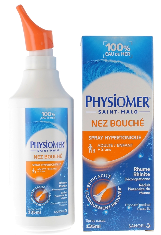 Hypertonique Nez Bouché Physiomer - adultes et enfants