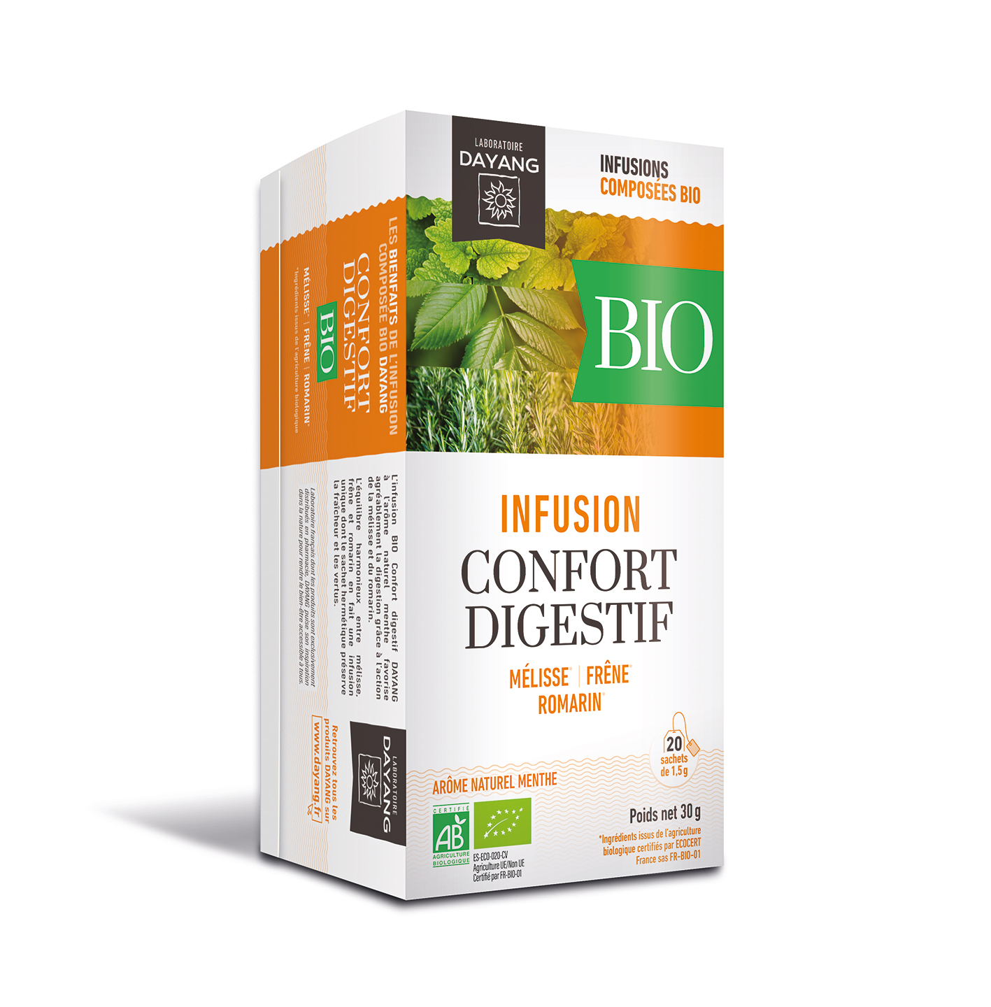Infusion Bio confort digestif Dayang - ventre plat