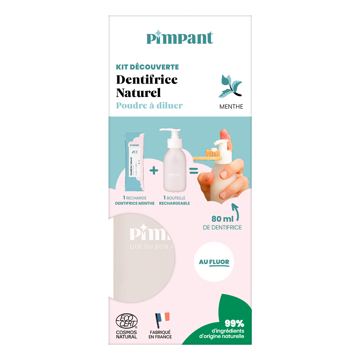 Kit découverte dentifrice Pimpant - soins naturels hygiène dentaire