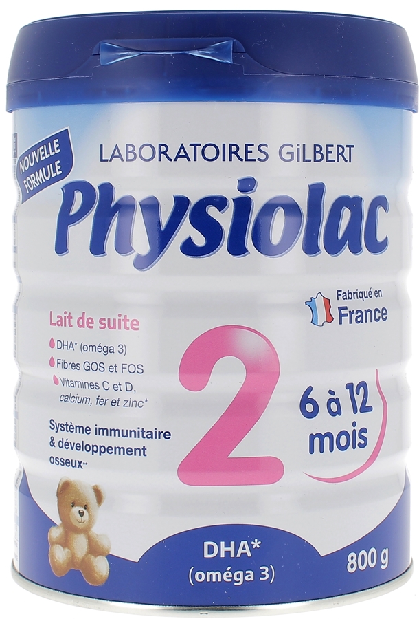 Lait en poudre 2ème âge Physiolac - pot de 800g