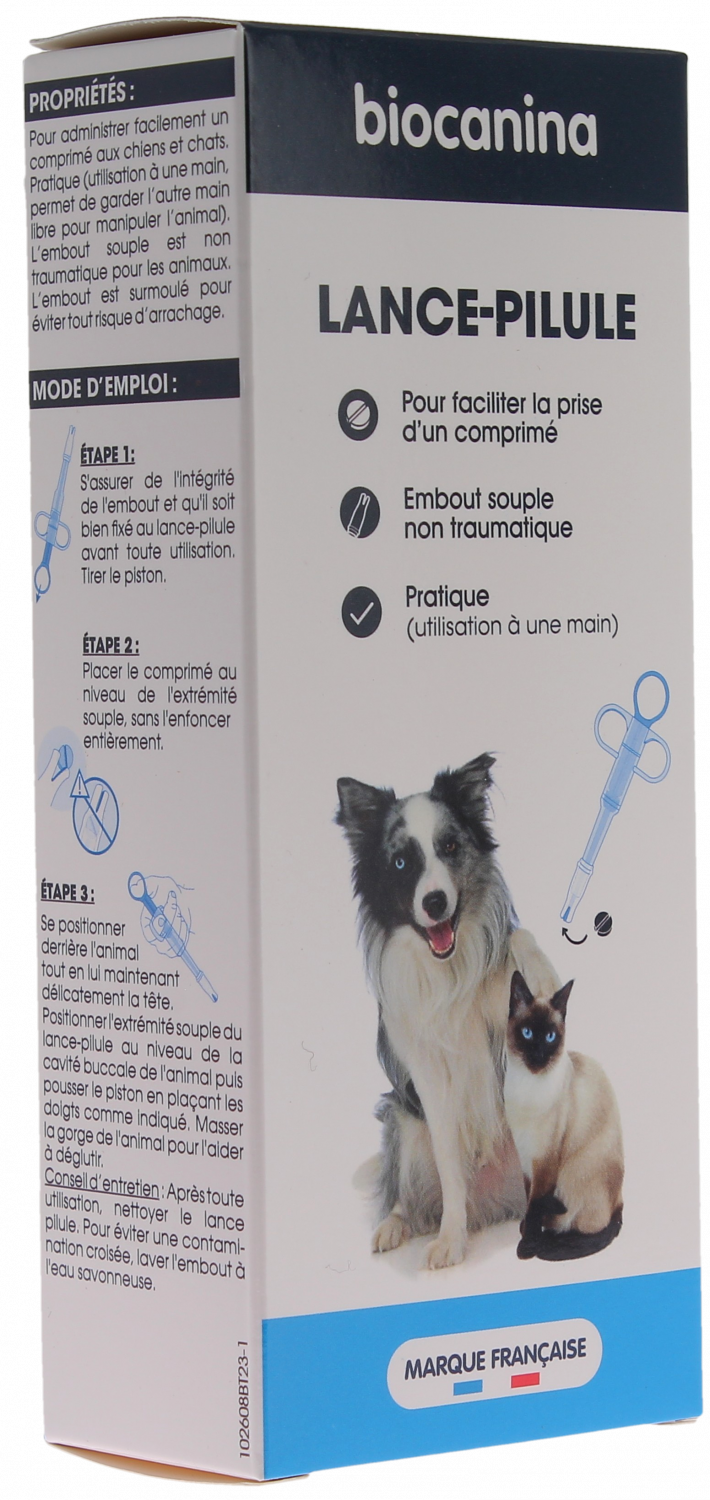 Lance-pilule pour chiens ou chats Biocanina - meilleure prise de comprimés