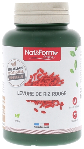 Levure de riz rouge bio Original Nat&Form - complément alimentaire
