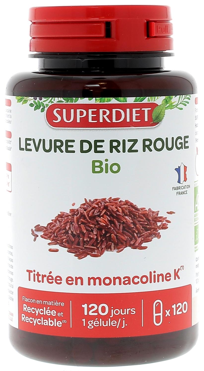 Levure de riz rouge Super Diet - taux de cholestérol normal