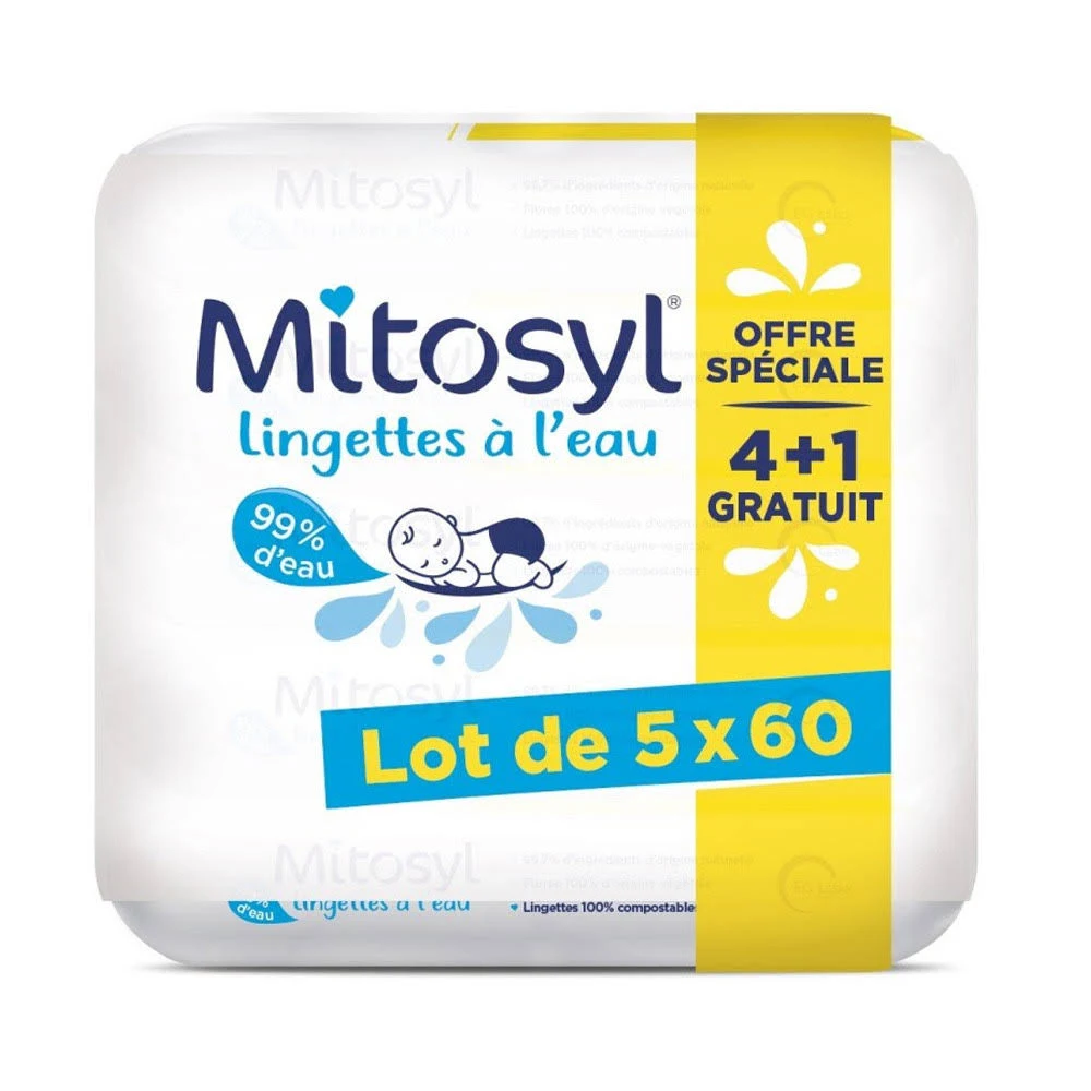 Lingettes à l'eau Mitosyl - nettoyage en douceur