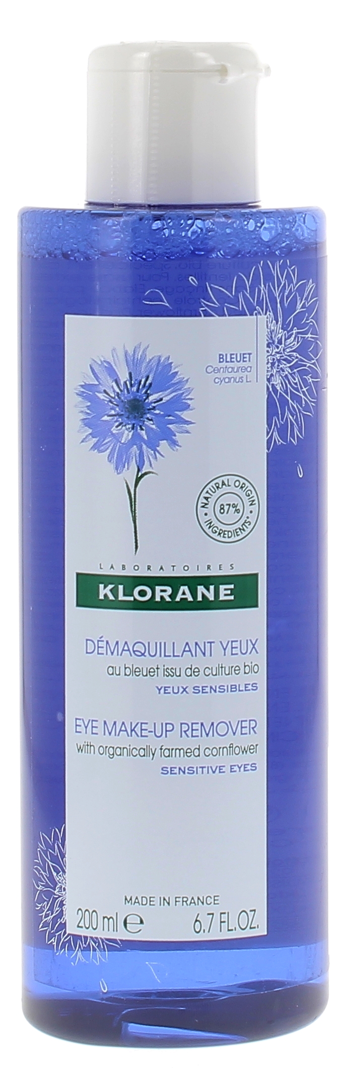 Lotion Florale Démaquillante au bleuet apaisant Klorane