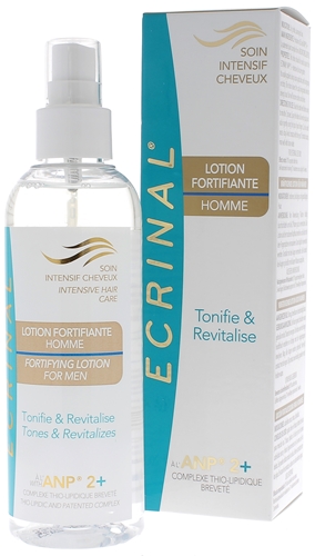 Lotion fortifiante homme ANP 2+ Ecrinal - soin intensif cheveux