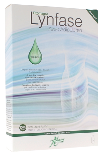 Lynfase fitomagra avec adipodren Aboca - 12 flacons de 15 g
