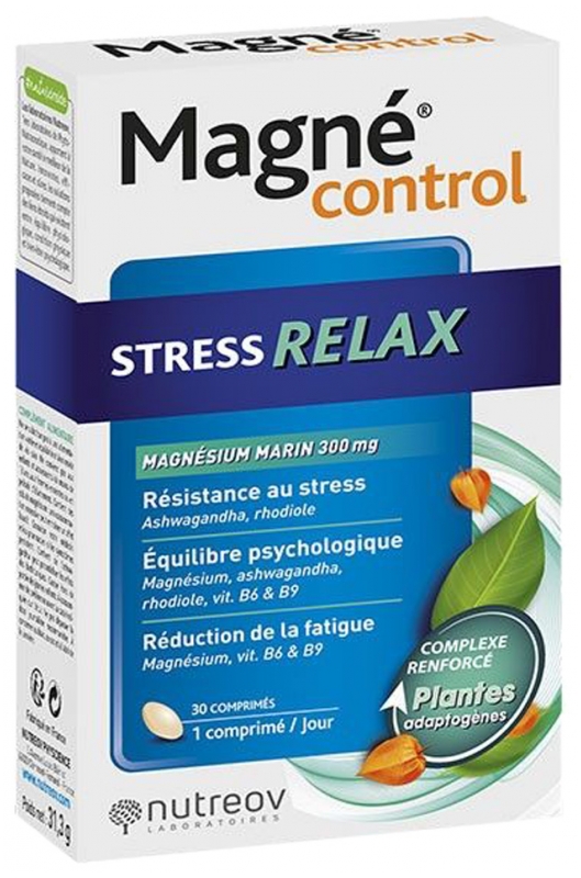 Magné control stress relax Nutreov - complément alimentaire antistress