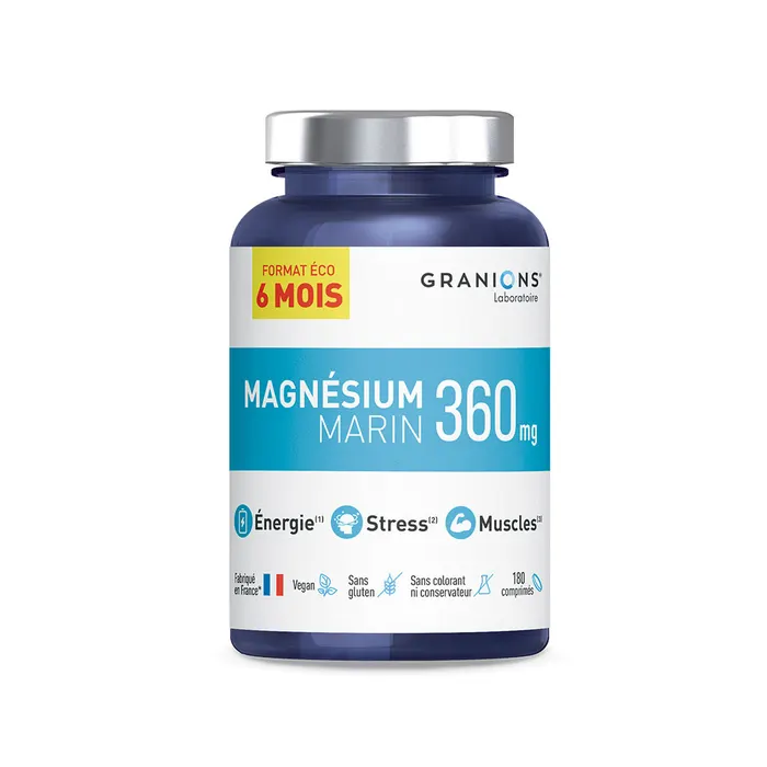 Magnésium marin 360mg Granions - stress et énergie