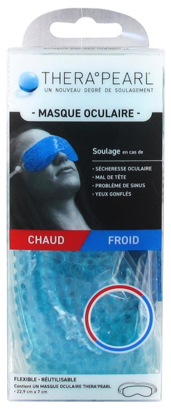 Masque oculaire TheraPearl - masque yeux chaud froid