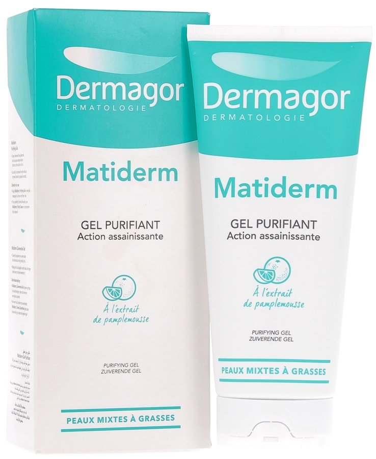 Matiderm Gel Purifiant Dermagor - Tube de 200 ml