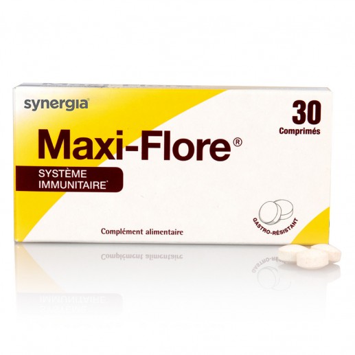 Maxi-flore système immunitaire Synergia, boite de 30 comprimés