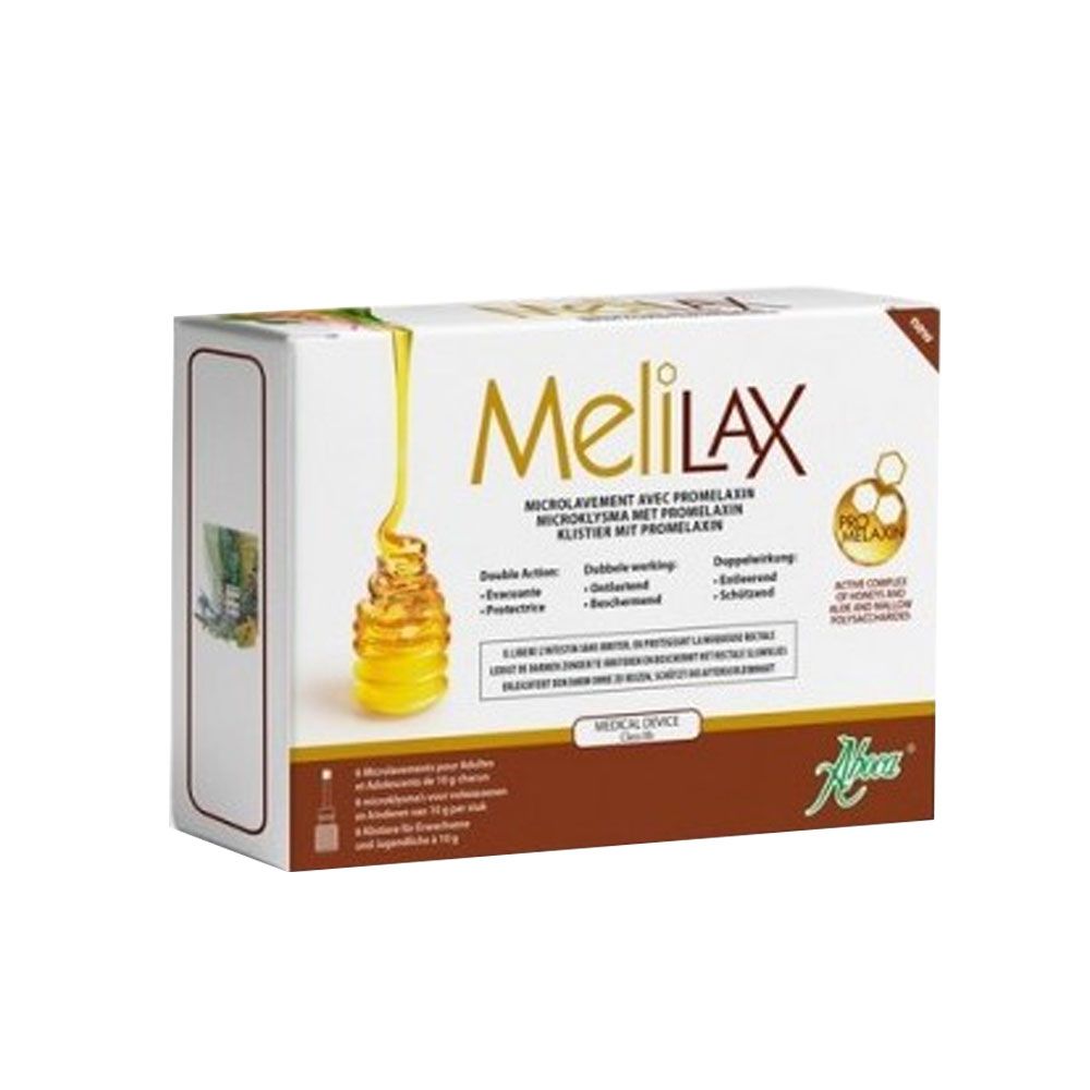 Melilax adult microlavement avec promelaxin Aboca