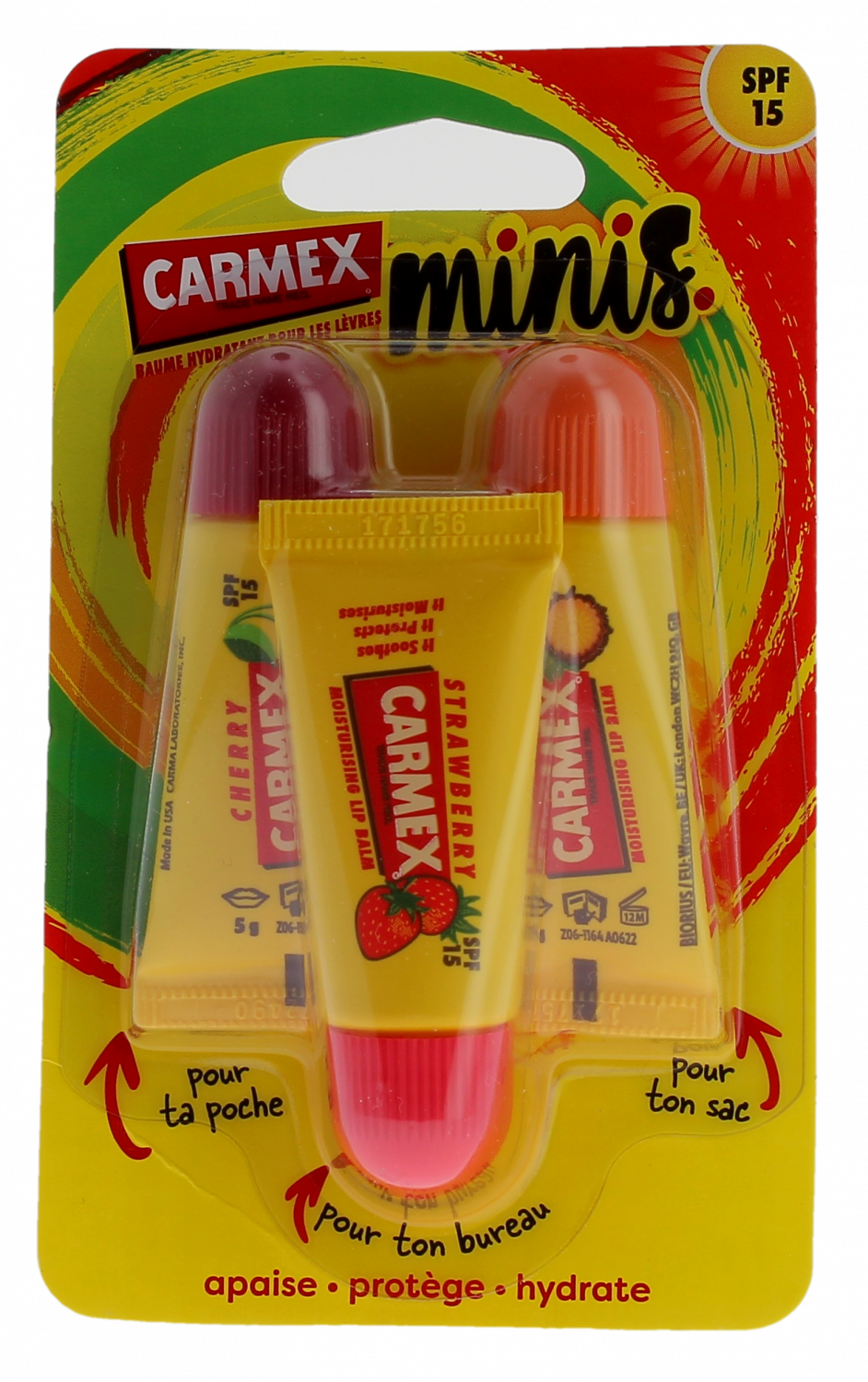 Minis baumes à lèvres Carmex - lèvres sèches