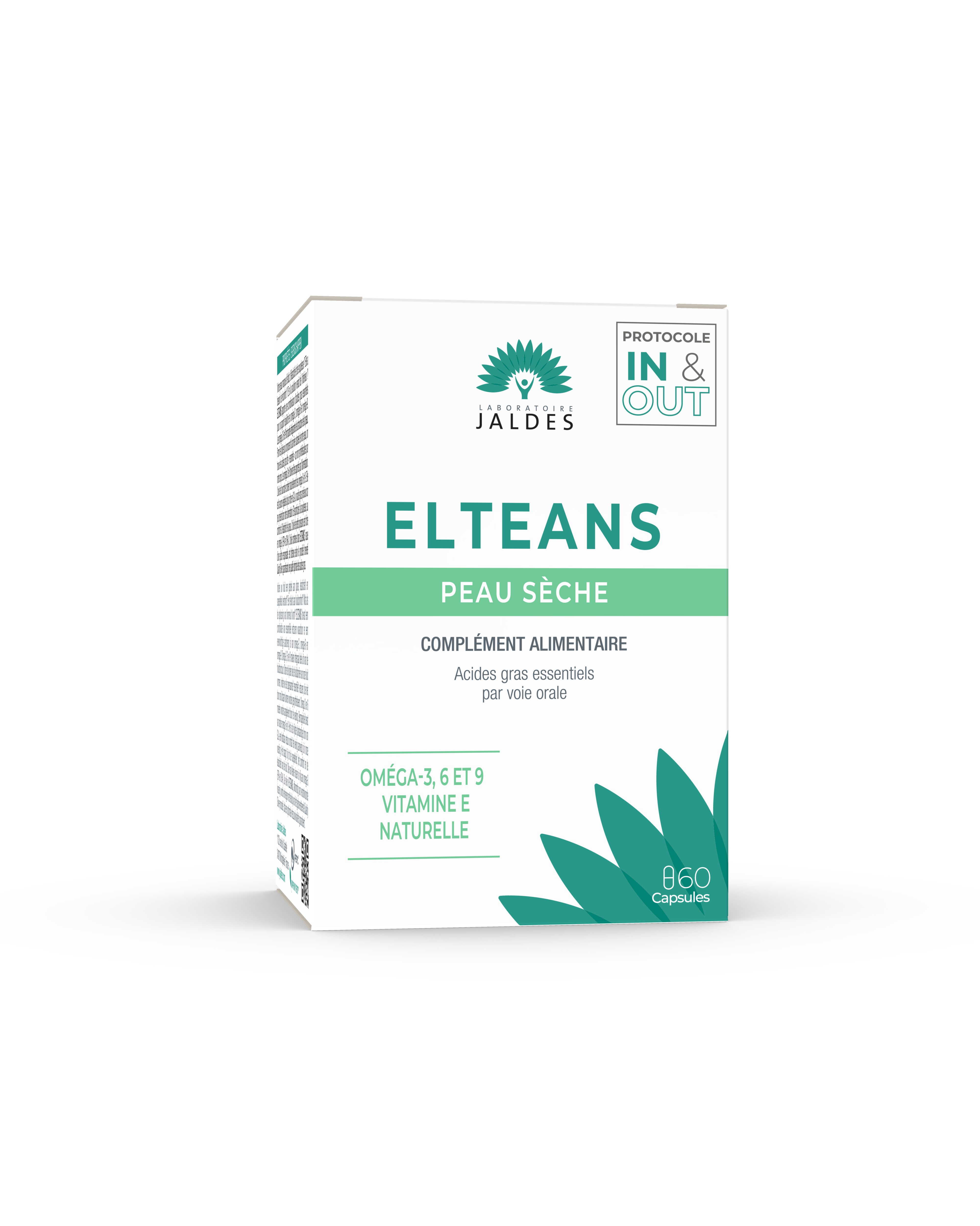 Elteans Nutrition de la peau Jaldes, boîte de 60 capsules
