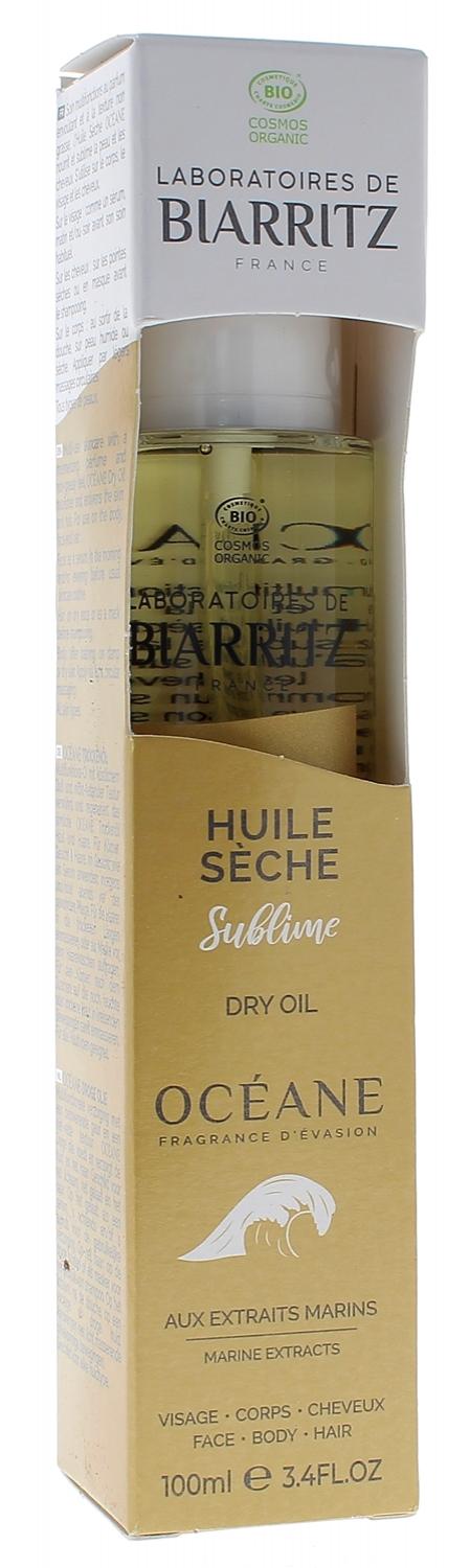 Océane Huile sèche bio Laboratoires de Biarritz - huile sèche corps ...