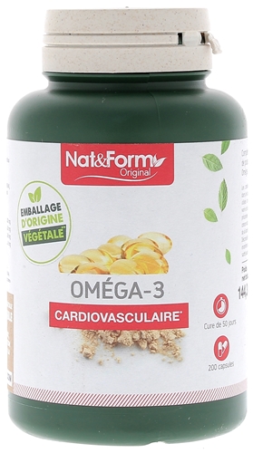 Oméga-3 Original Nat&Form - complément alimentaire cardiovasculaire
