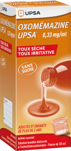 Oxomémazine 0,33 mg/ml sans sucre arôme caramel UPSA - flacon de 125 ml ...
