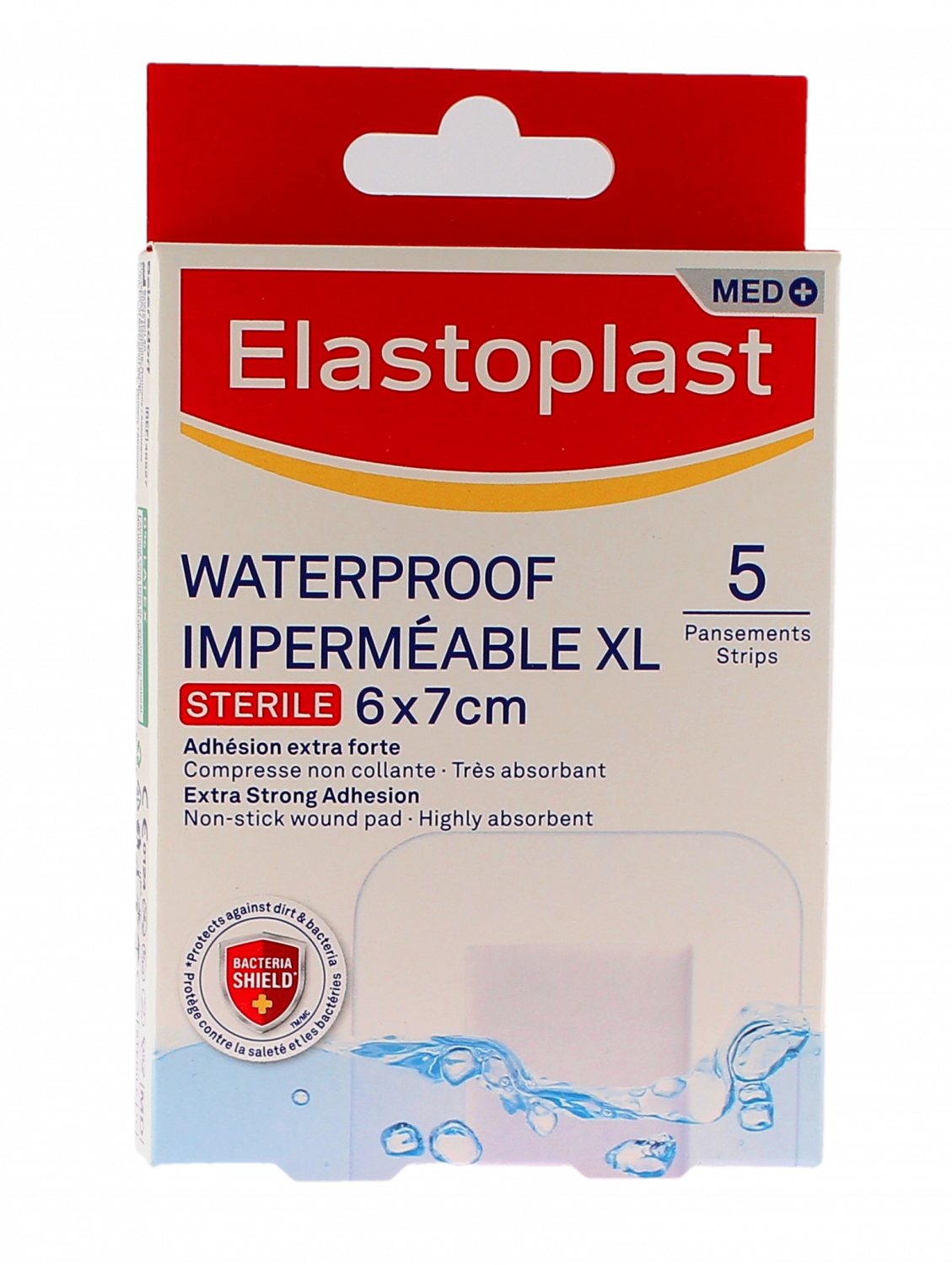 Pansements waterproof XL Elastoplast - protection des plaies
