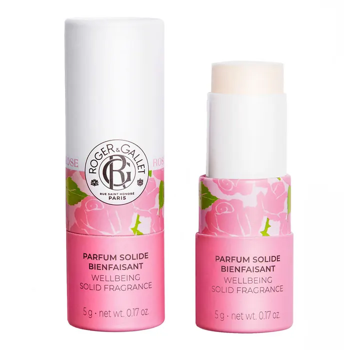 Parfum solide bienfaisant rose Roger & Gallet - parfum voyage nomade