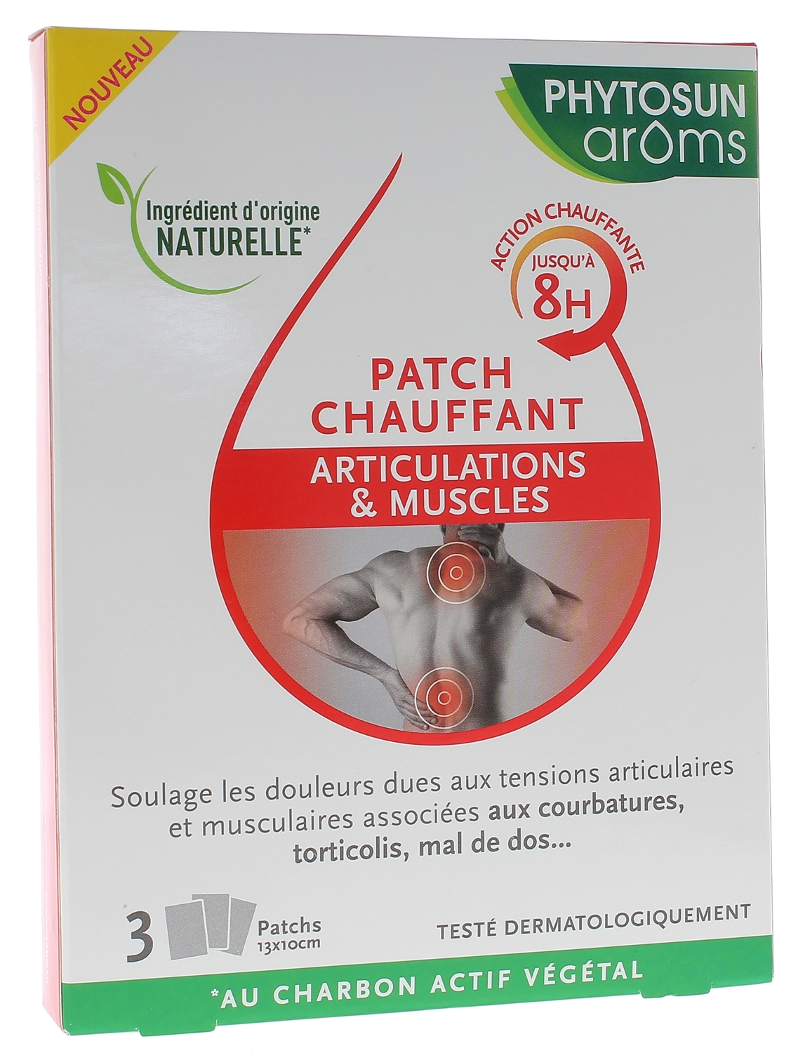 Patch chauffant articulations & muscles Phytosun Arôms - soulage ...