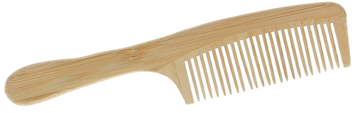 Peigne démêloir en bambou brut Cap Bambou - démêlage cheveux