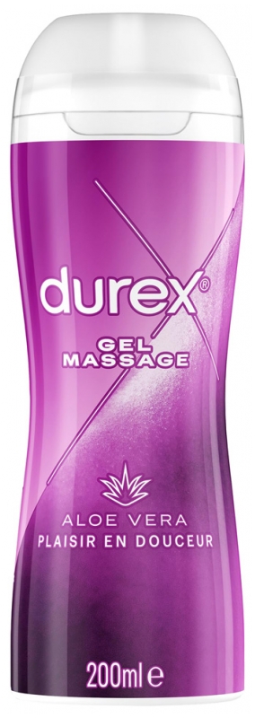 Play Gel massage aloe vera Durex - gel massage et lubrifiant à base d'eau