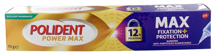 Polident crème fixative Power Max Fixation + Protection - crème ...