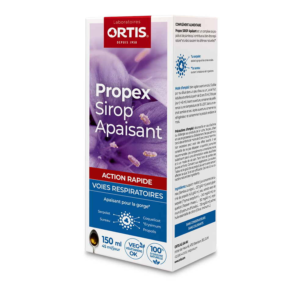 Ortis Propex sirop apaisant Ortis - bien-être respiratoire