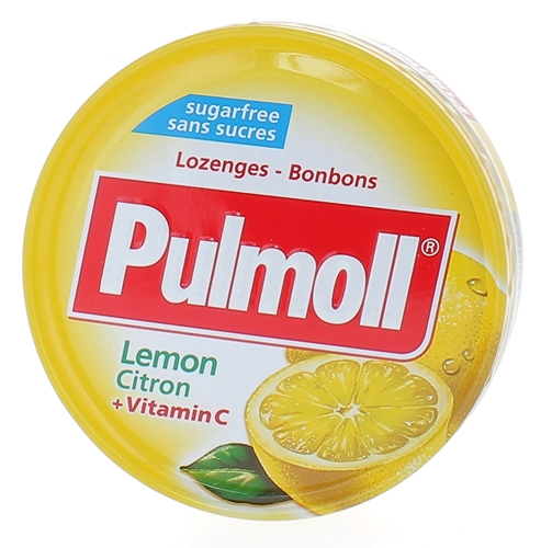 Pulmoll pastilles citron sans sucres - mal de gorge