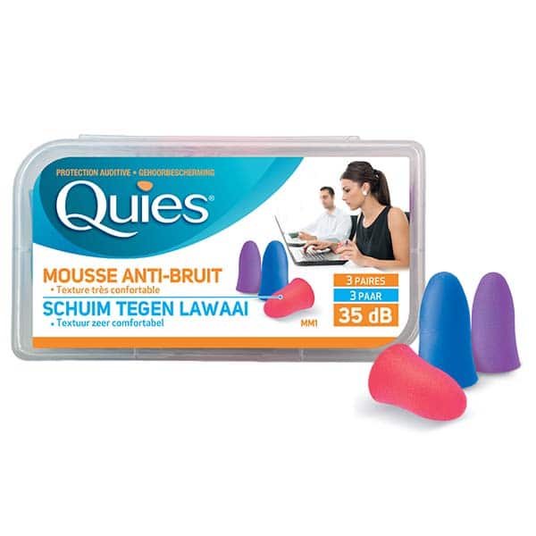Quies Protection auditive mousse disco Quies, boite de 3 paires