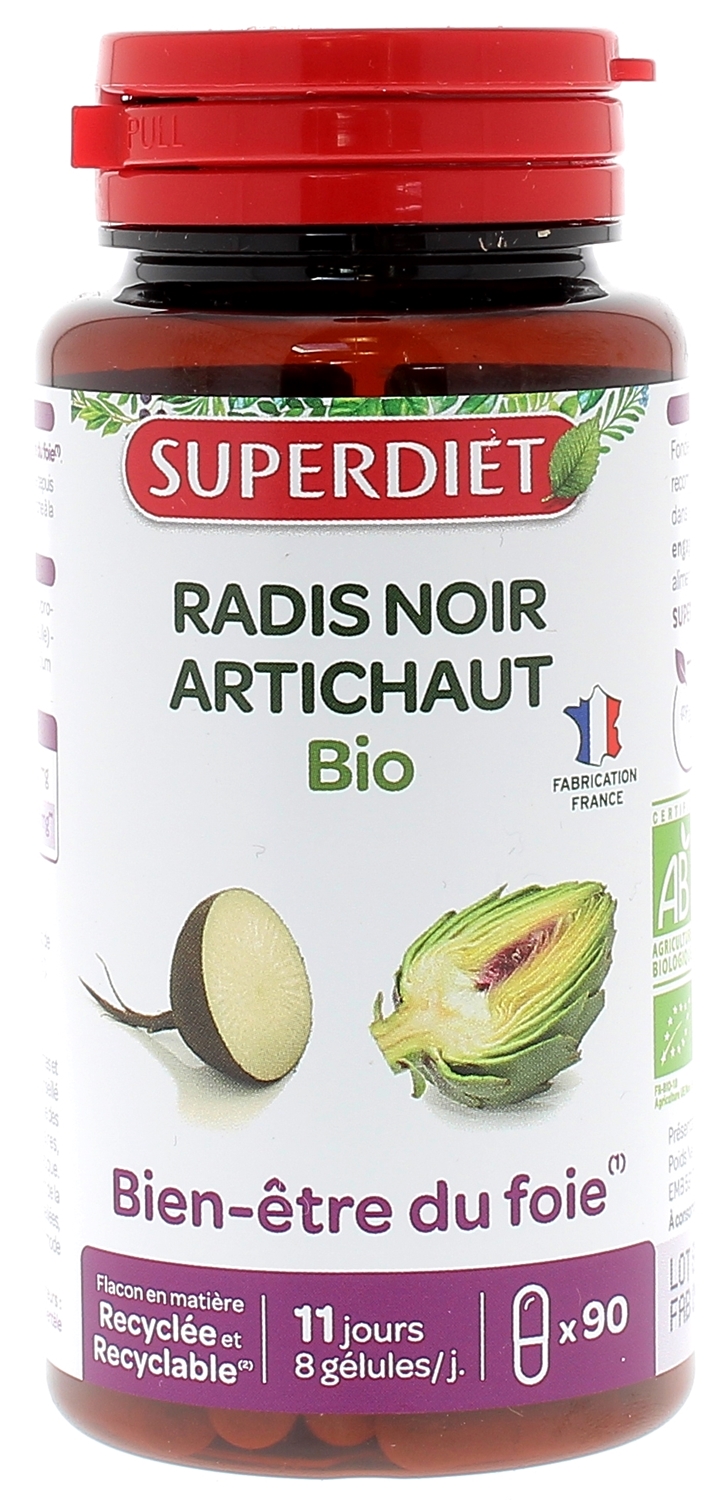 Radis noir Artichaut bio Super Diet - complément alimentaire bien-être ...