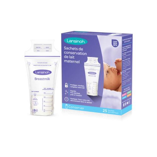 Sachets de conservation du lait maternel Lansinoh - allaitement